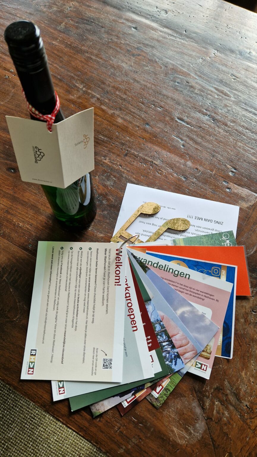Welkomspakketje nieuwe inwoners van Riethoven - Meer Riethoven Welkomspakketje nieuwe inwoners van Riethoven - Meer Riethoven